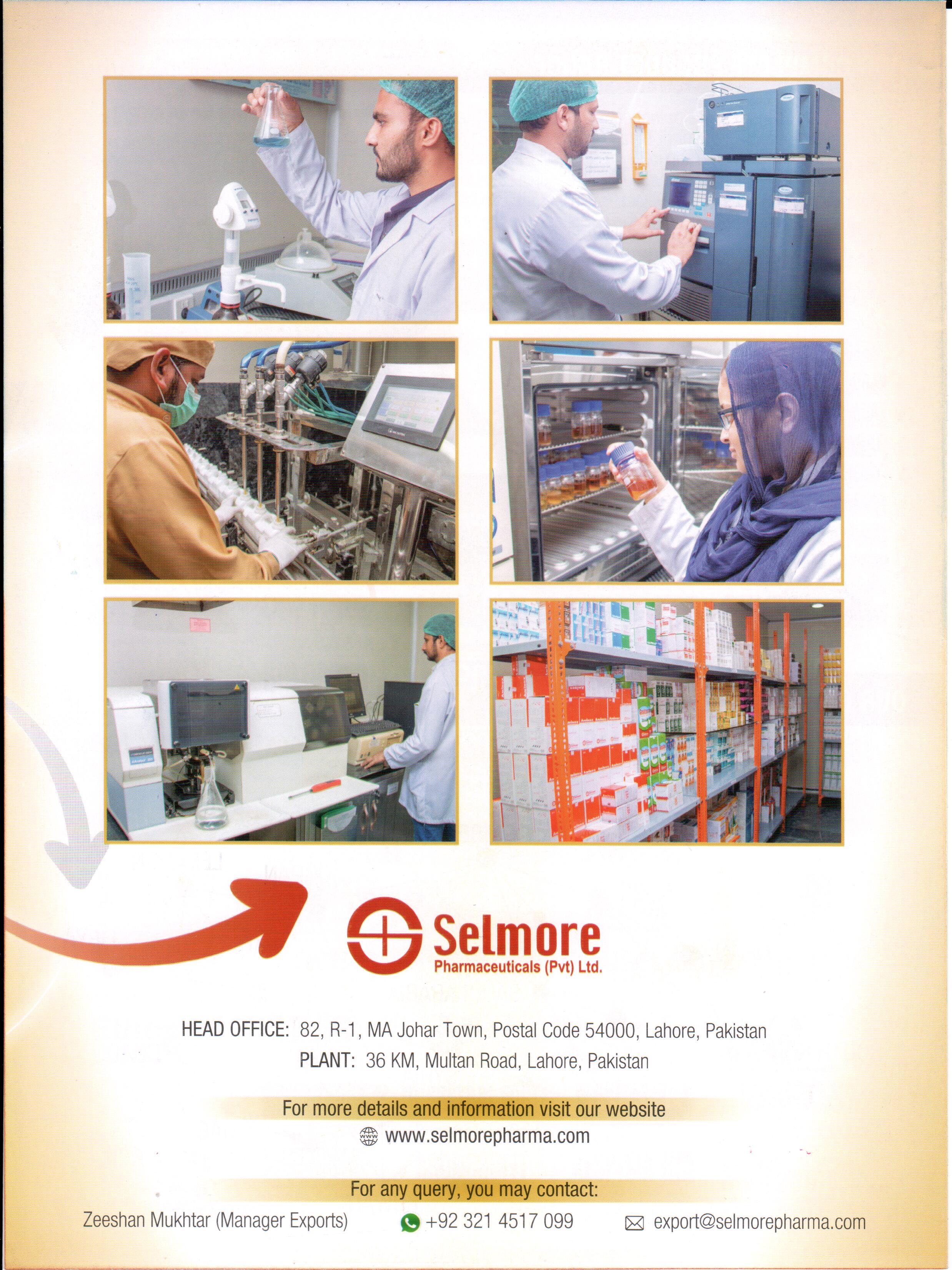 Selmore Pharmaceuticals (Pvt) Ltd | Company Profile | Pakistan Trade Portal